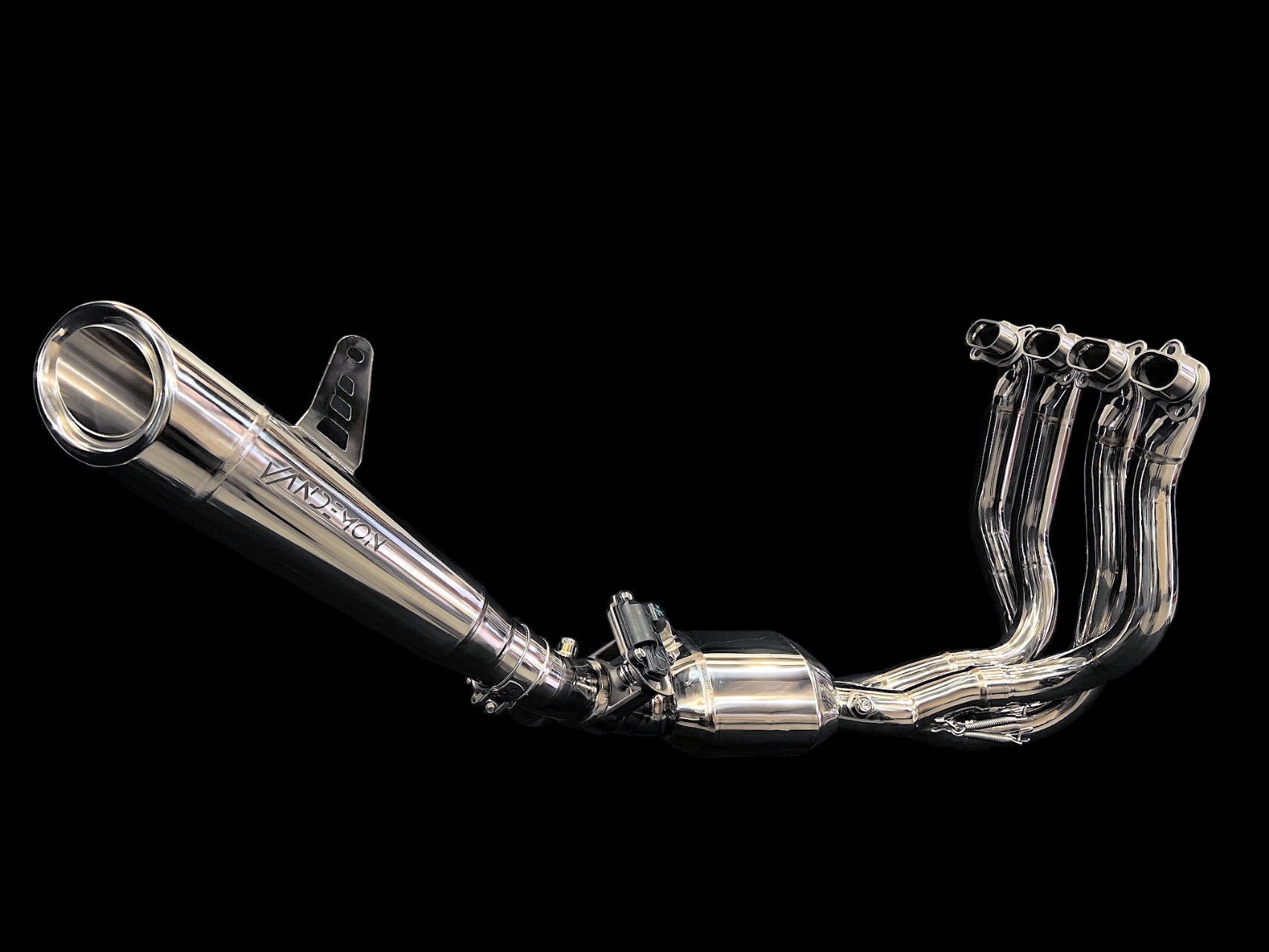 Vandemon Bimodal Stealth Titanium Exhaust System with H2R Kawasaki ZH2