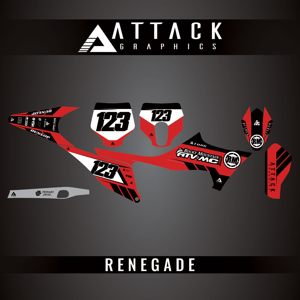 Attack Graphics Custom Renegade Complete Bike Graphics Kit Stark Futur