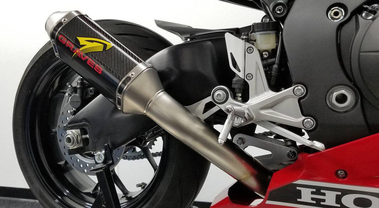 Graves Slip-On Cat-Back Carbon/Titanium Exhaust Honda CBR1000RR SP1 SP