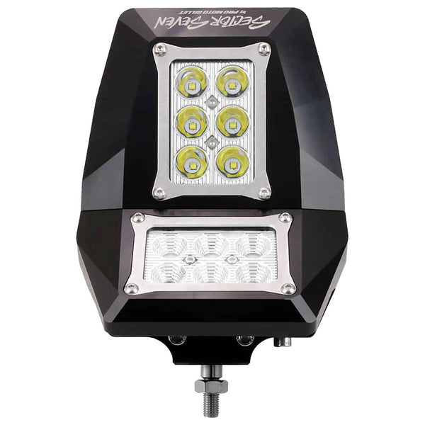 Sector Seven Spectrum LED Light Mirror with M10-1.25 Threaded Ball ...