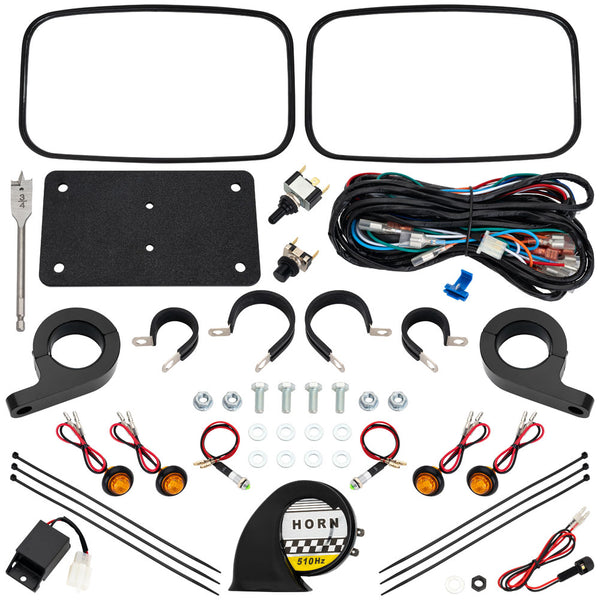 Tusk UTV Horn & Signal Kit - With Mirrors Tracker 500S 2020–2024