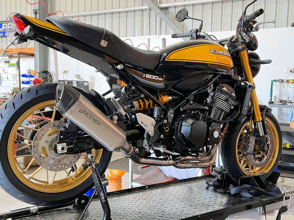 Vandemon Full Titanium Exhaust System Kawasaki Z900RS Cafe Racer 2018-