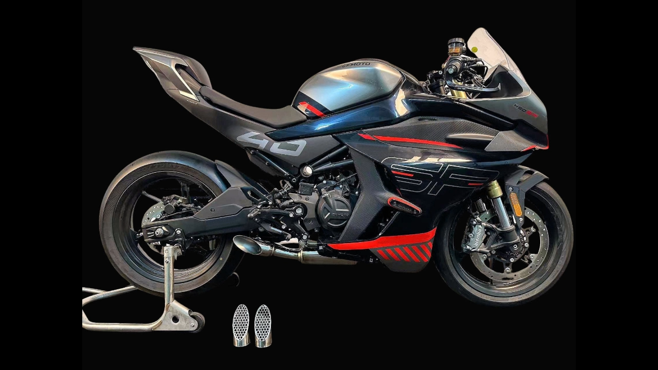 Vandemon Titanium Low Mount Exhaust System CFMOTO 450SR 450SR-S/SS 2025 ...